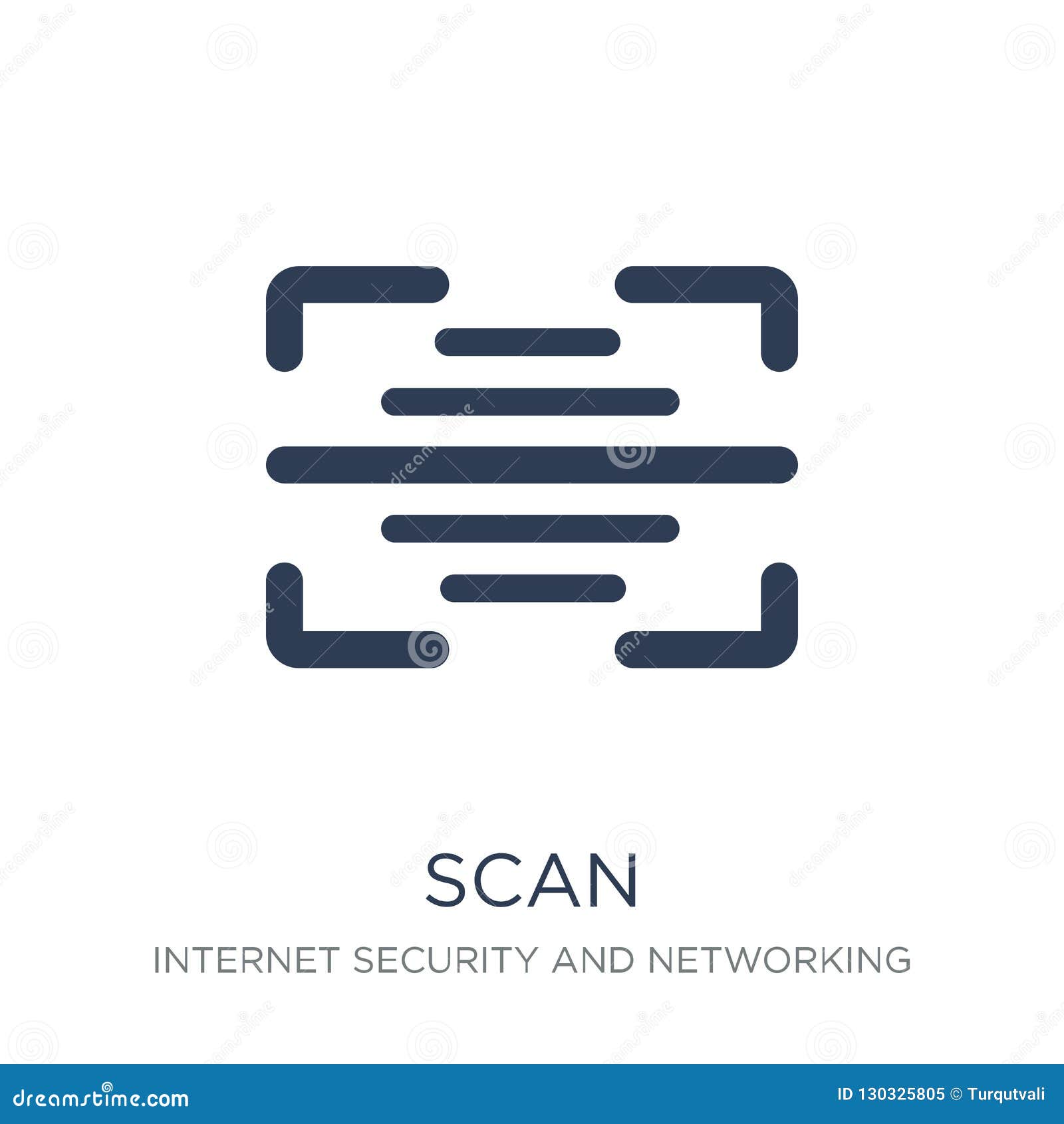 Scan Icon. Trendy Flat Vector Scan Icon on White Background from Stock ...