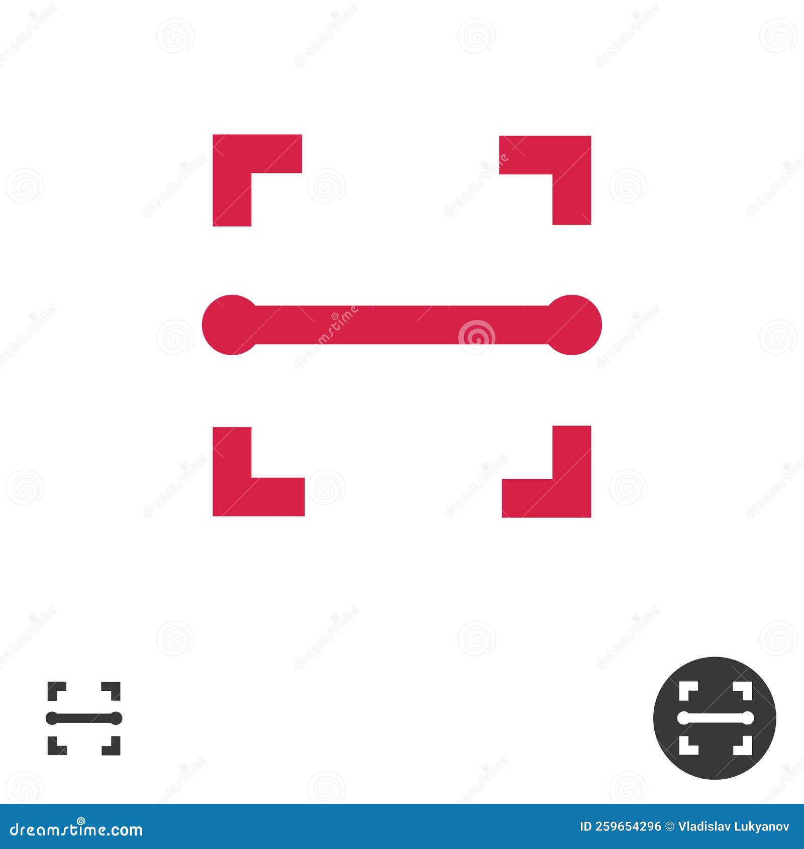 Scan Id Icon Vector Or Sku Scanner Bar Code Recognize Pictogram ...