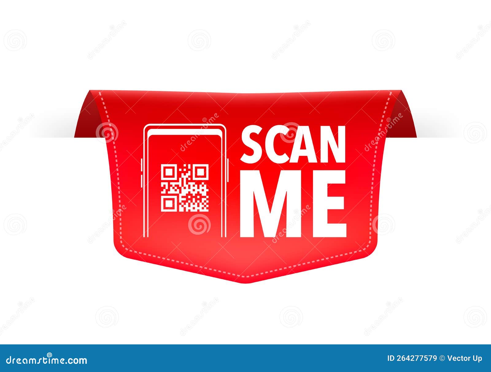 Scan Me Icon With Qr Code Inscription Scan Me Qr Code Label Stock Vector Illustration Of