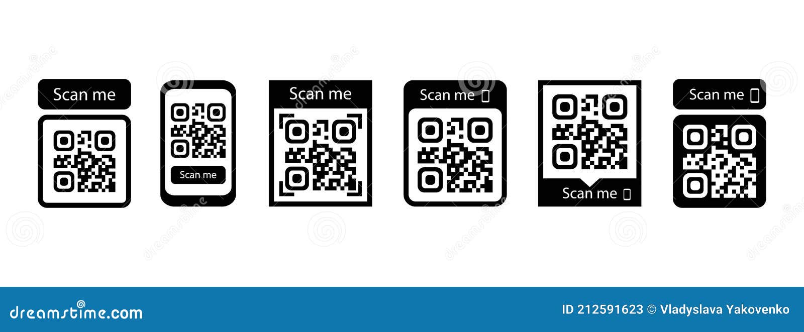 Scan QR Code On Smartphone. Sample Qr Code For Scanning. Qr ...