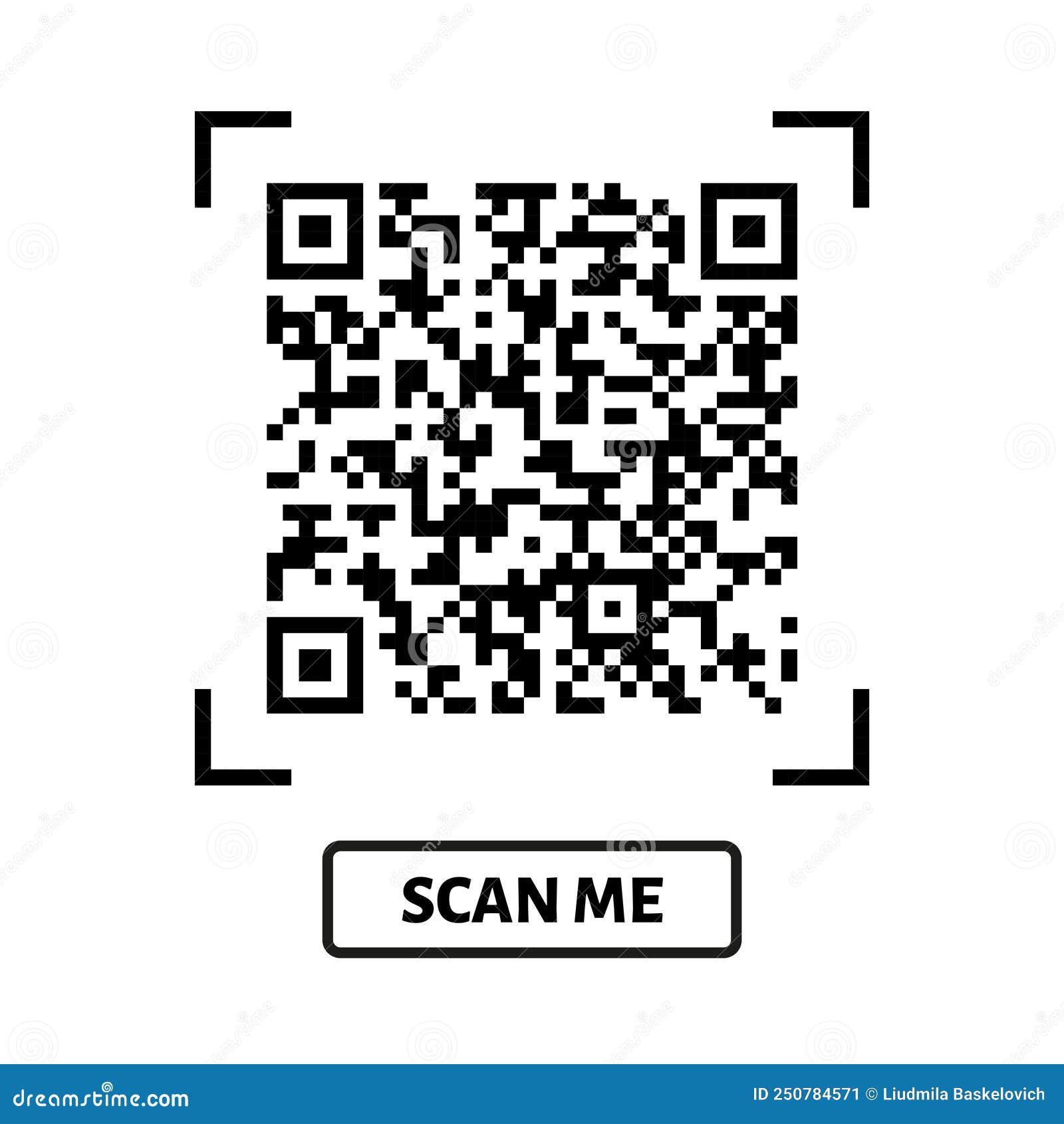 Scan Me QR Code Design. QR Code for Payment, Text Transfer with Scan Me ...