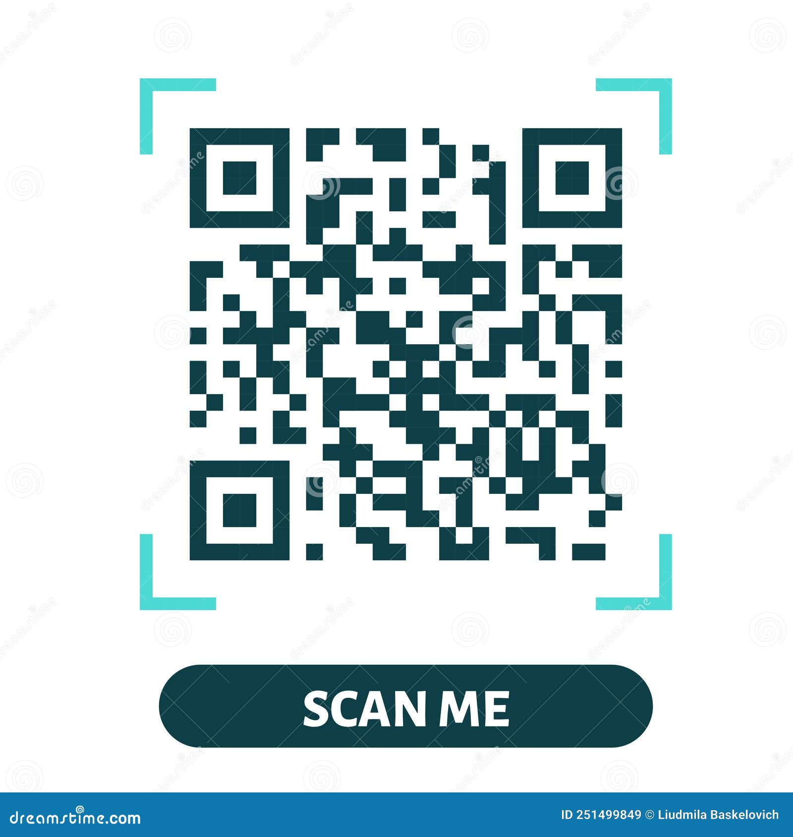 Scan Me QR Code Design. QR Code for Payment, Text Transfer with Scan Me ...