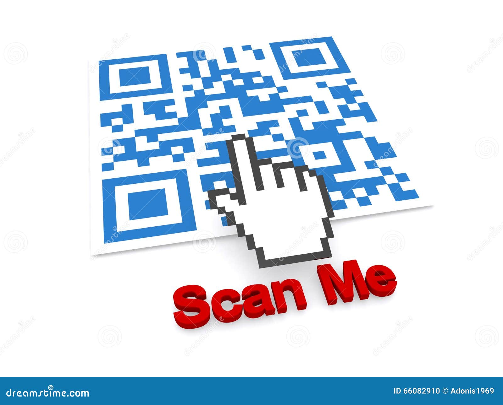 Scan me stock illustration. Illustration of matrix, text - 66082910