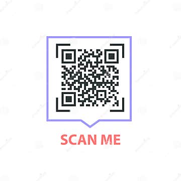 Scan me qr code message stock vector. Illustration of business - 201092511