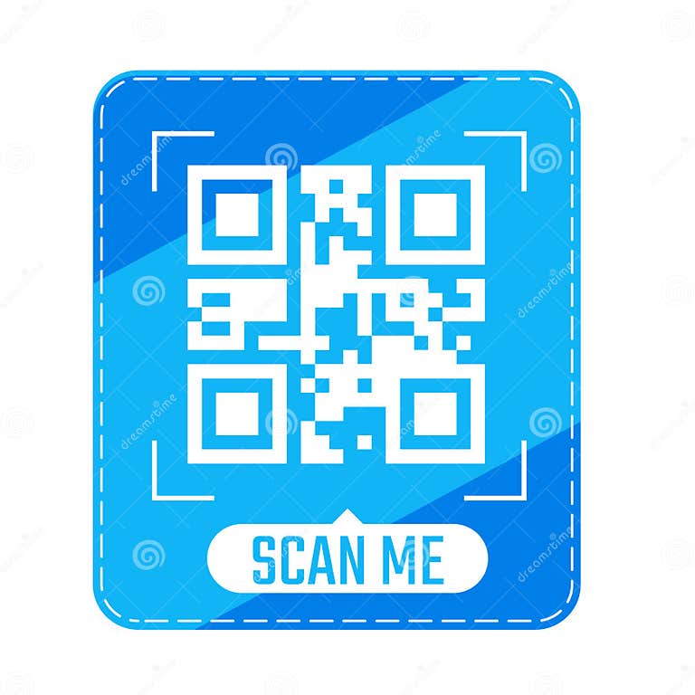 Scan Me. Template Sign QR Code for Smartphone. Qr Code for Payment ...