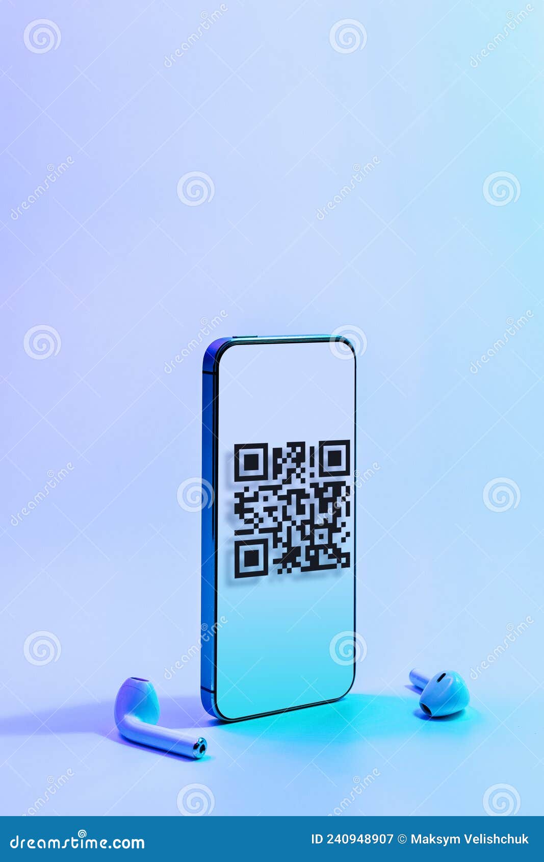 Scan Pay. Mobile Smartphone Screen for Payment Pay, Scan Barcode ...