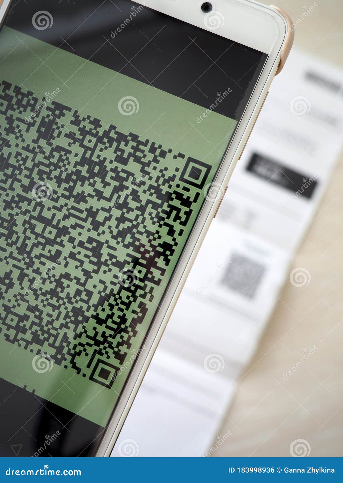 Scan QR Code from Forms Using Your Smartphone Stock Photo - Image of ...