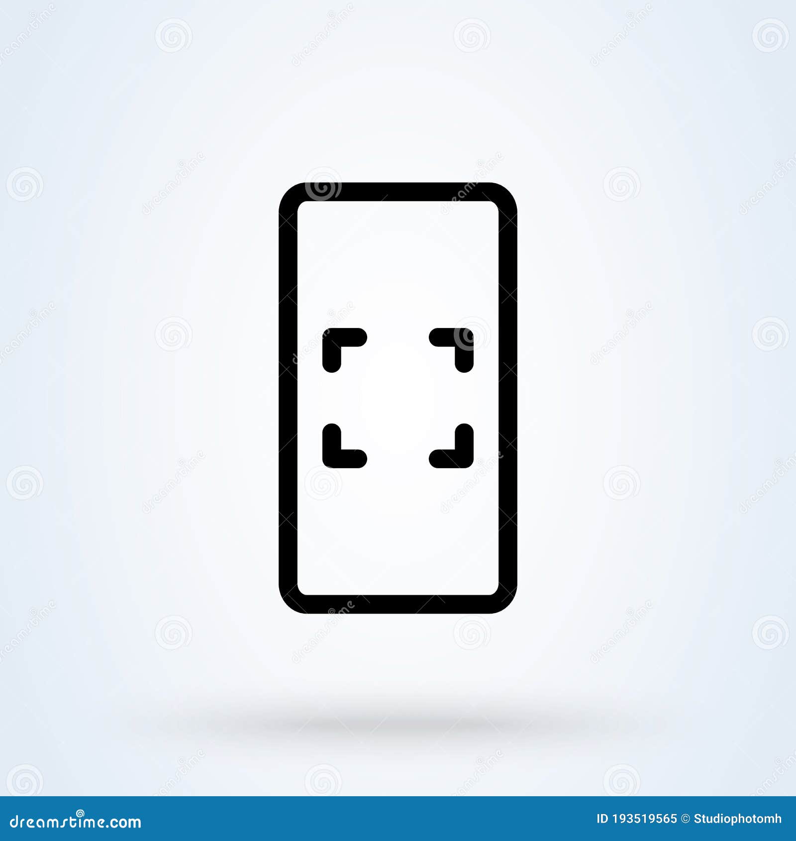 Scan Qr Code, Icon or Logo Line Art Style. Outline Barcode Scanner ...