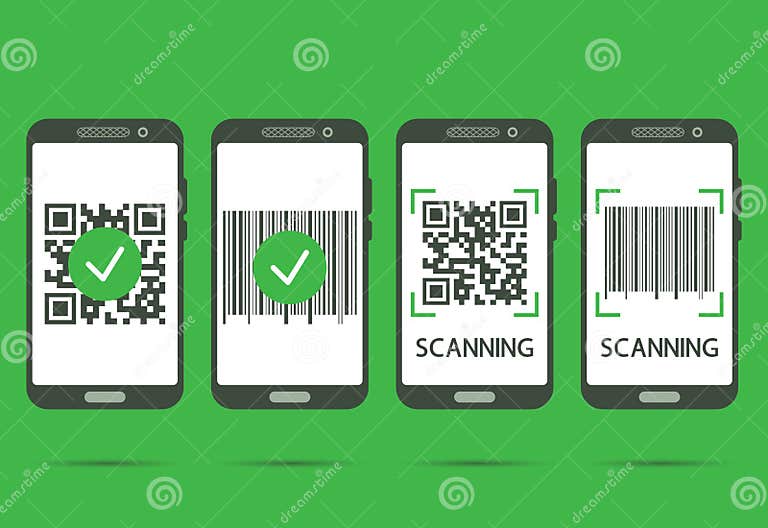 Scan QR Code with Mobile Phone. QR Code Scans Completed. Machine ...