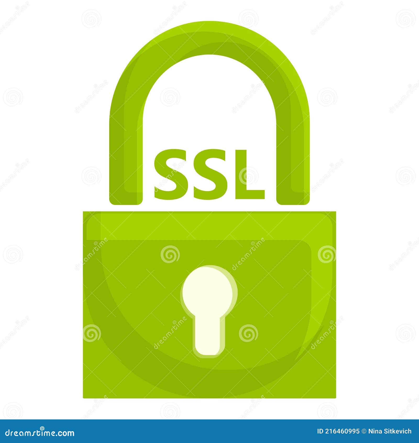Scan Ssl Certificate Icon Cartoon Style Stock Vector Illustration Of