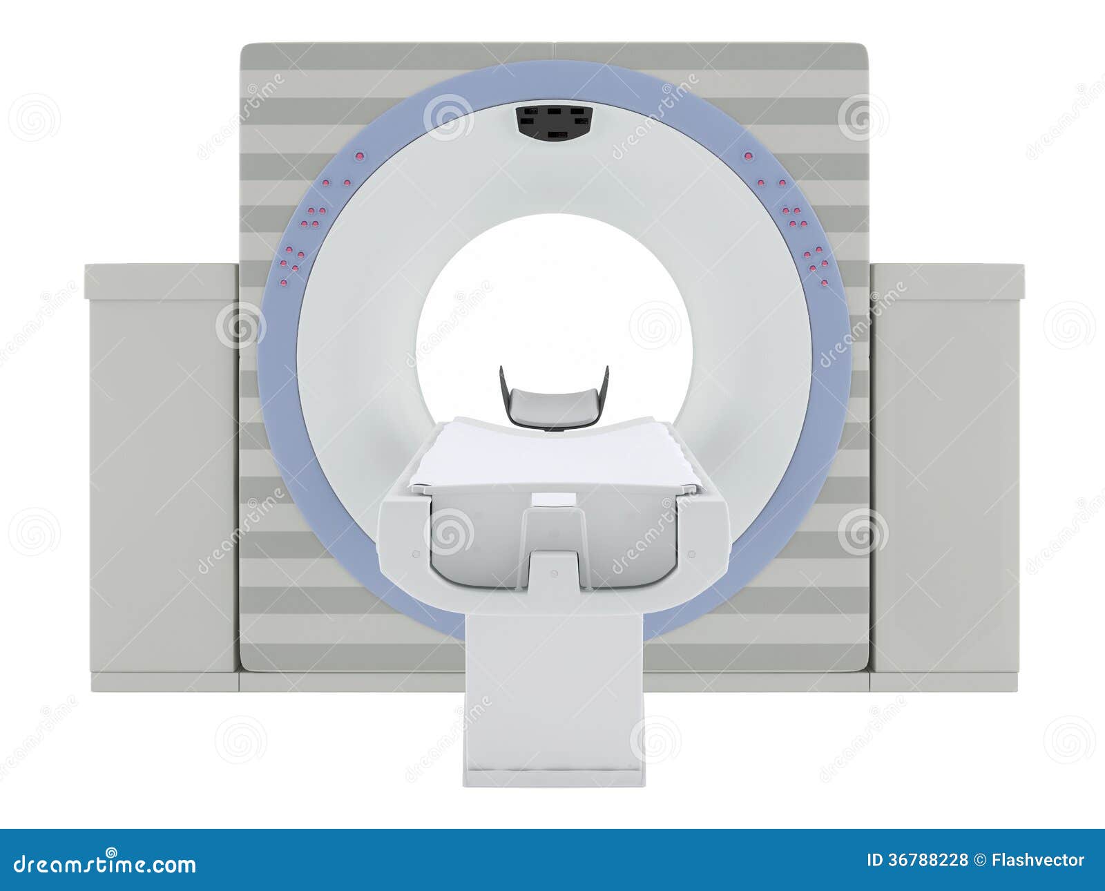 Scan System in a Hospital. Computer Tomographic Stock Illustration ...