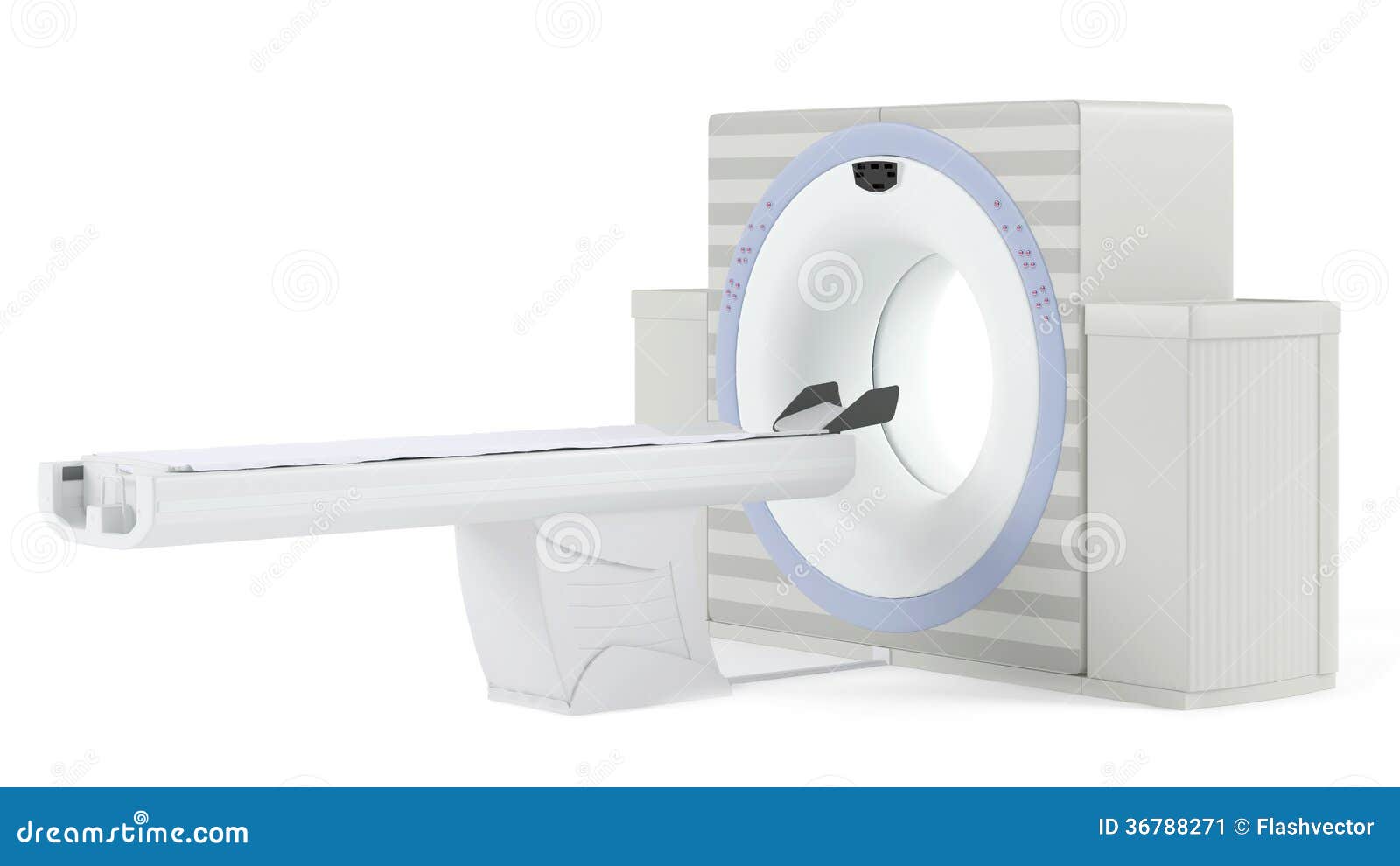 Scan System in a Hospital. Computer Tomographic Stock Illustration ...
