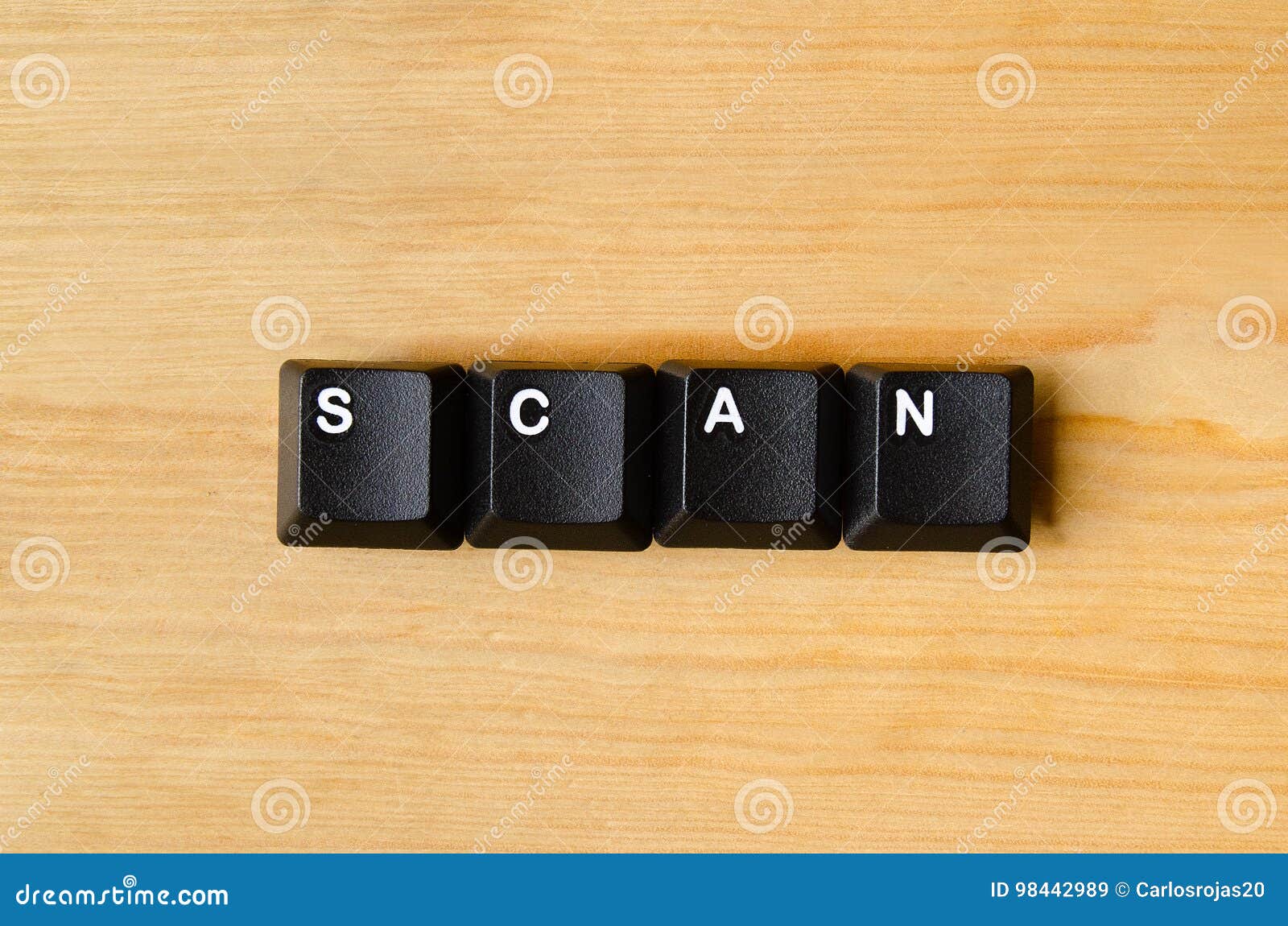 Scan word stock image. Image of tech, buttons, alphabet - 98442989