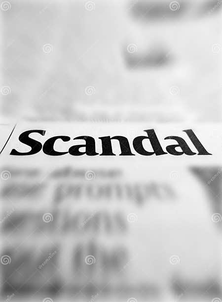 Scandal stock image. Image of newspaper, scandal, allegations - 22166553