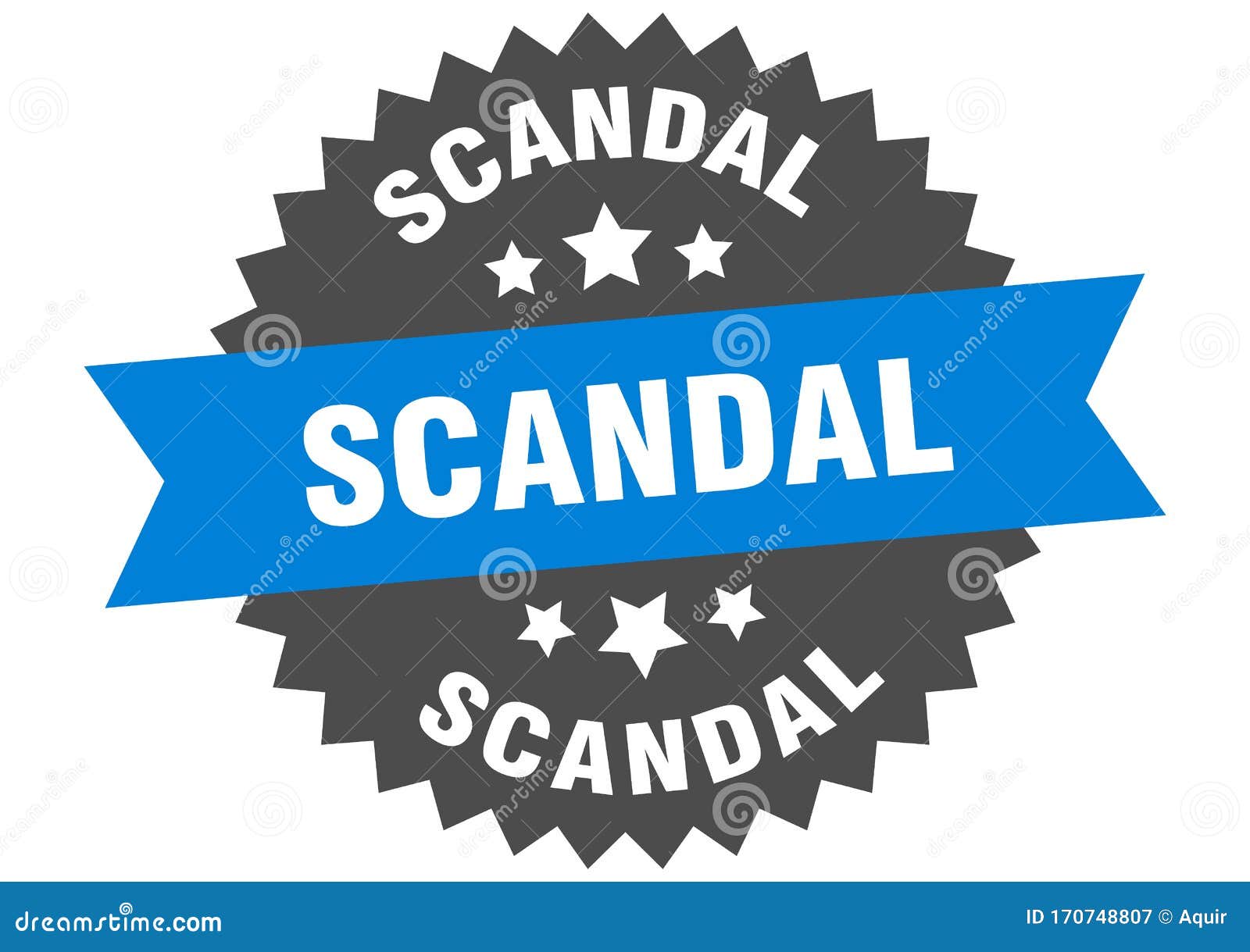 Scandal Sign. Scandal Circular Band Label. Scandal Sticker Stock Vector ...