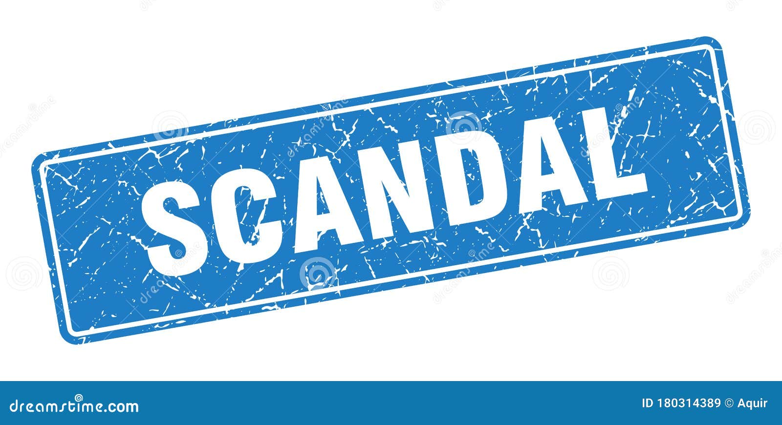 Scandal Sign Means Scandalous Act Or Disgrace Stock Photo ...