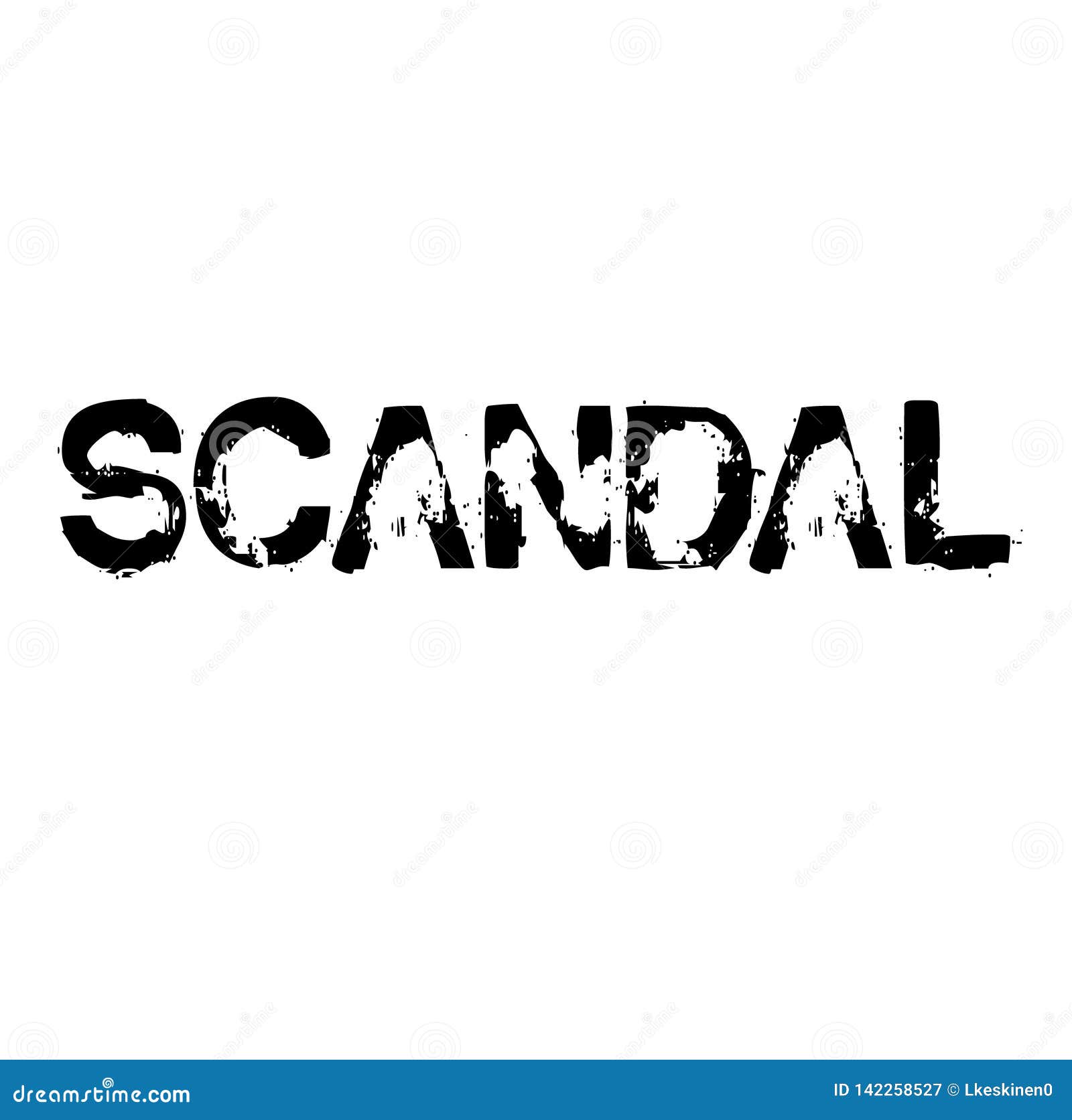 Scandal stamp stock vector. Illustration of sign, media - 142258527