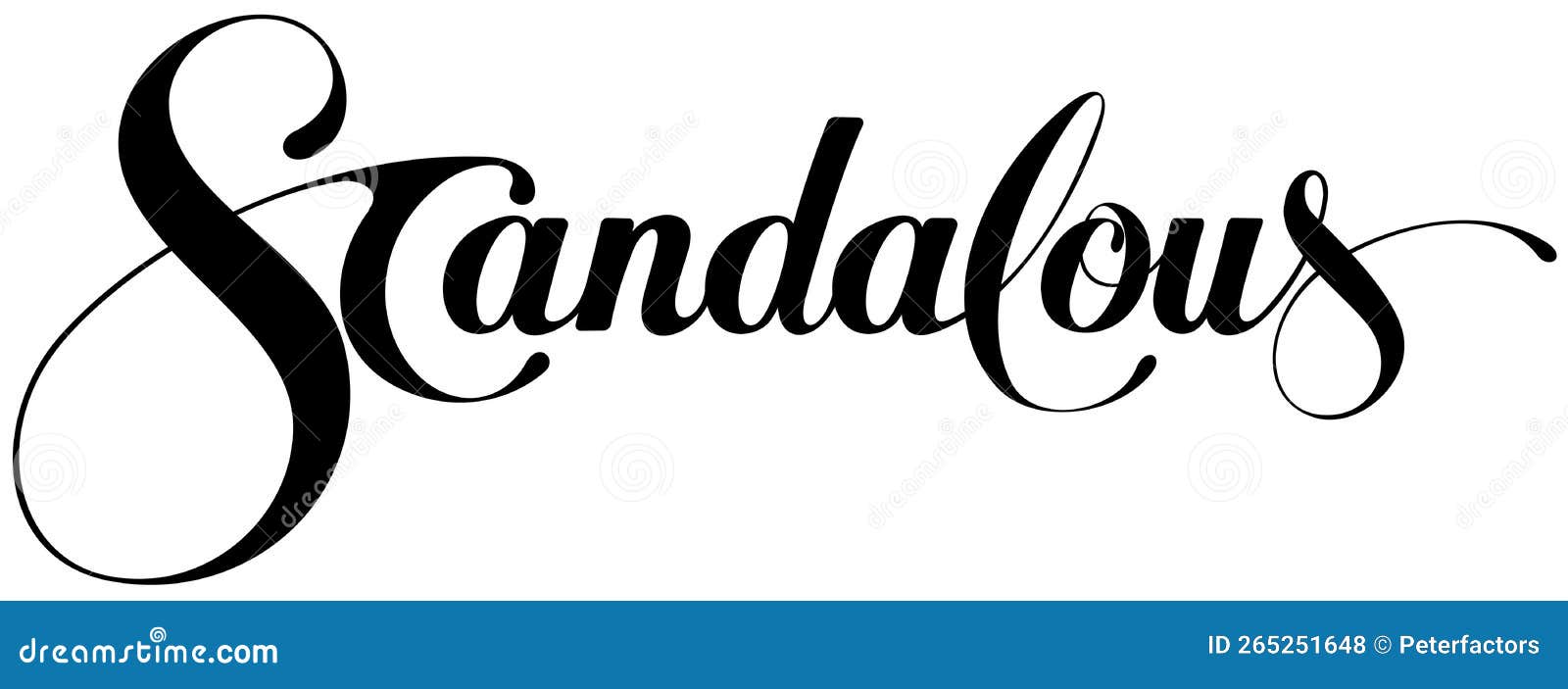 Outrageous - Custom Calligraphy Text Cartoon Vector | CartoonDealer.com ...