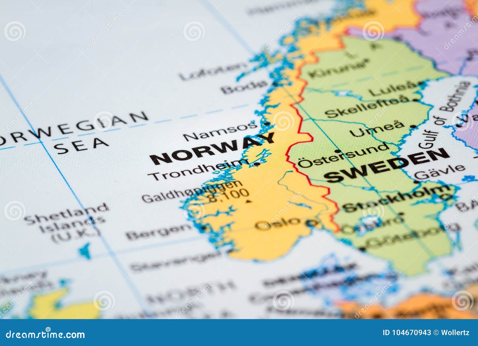 Scandinavia On A Map Stock Photography | CartoonDealer.com #104671166
