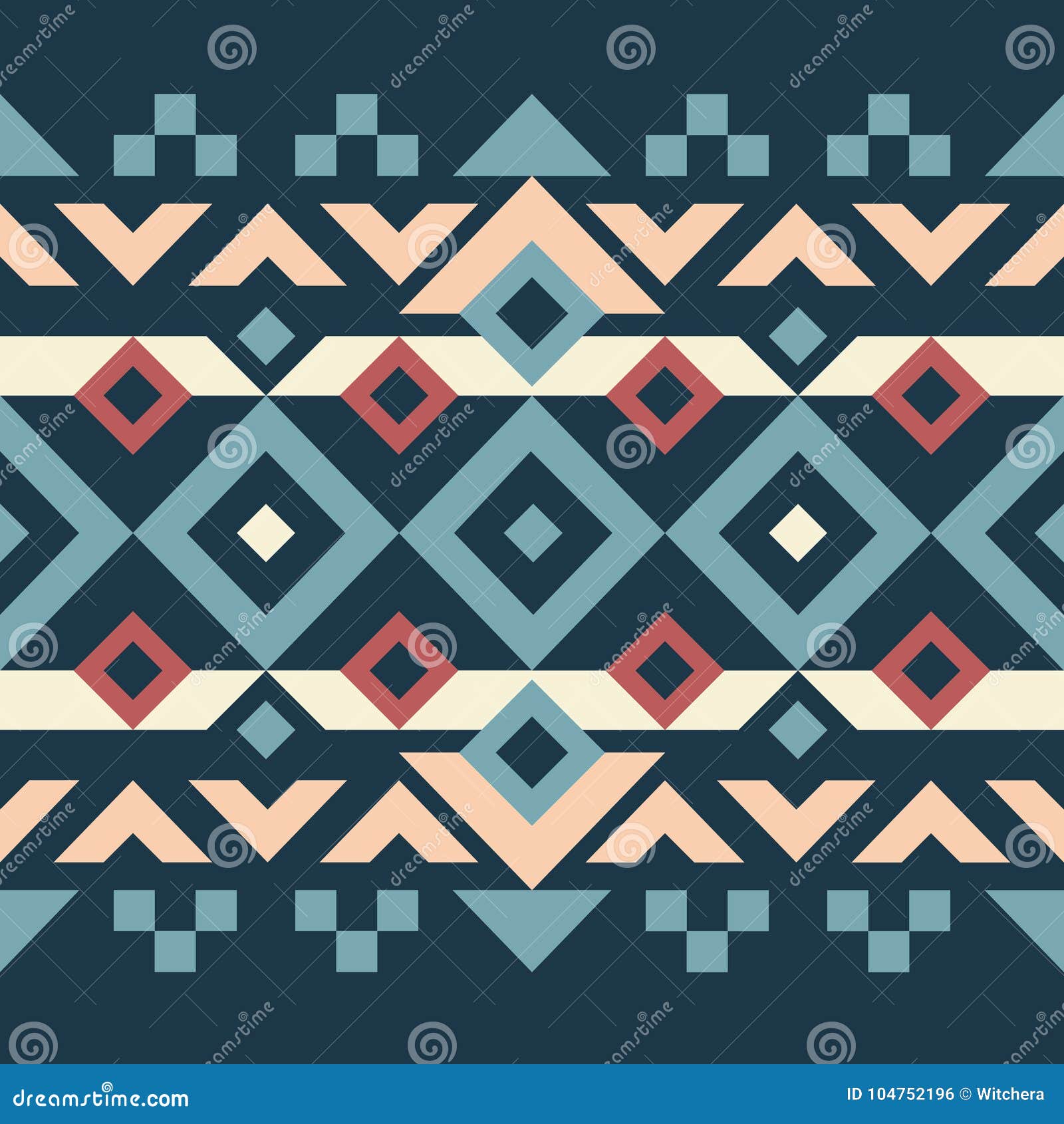 Scandinavian Abstract Geometric Pattern Stock Vector - Illustration of ...