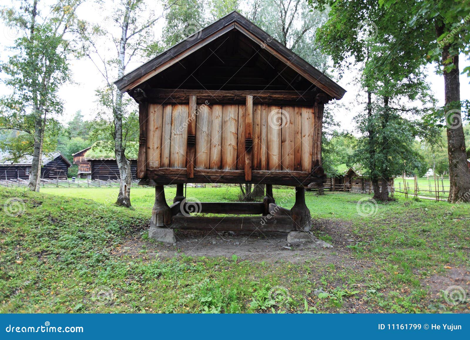 Scandinavian barn stock image. Image of steps, norse - 11161799
