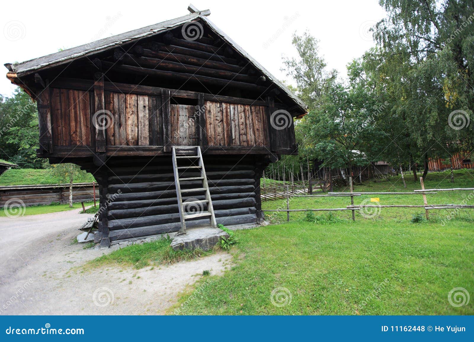 Scandinavian barn stock photo. Image of architecture - 11162448