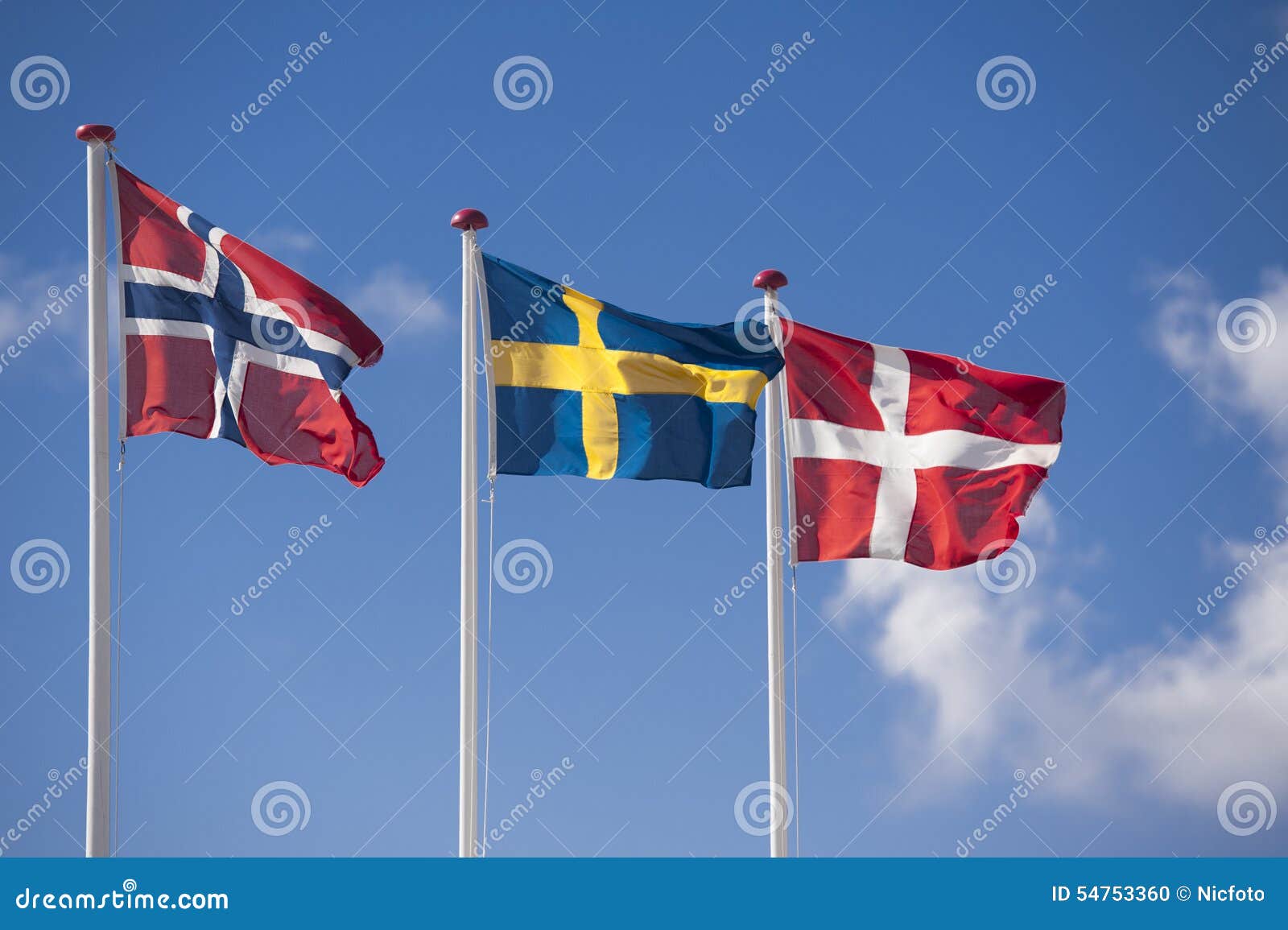 Scandinavian flags stock photo. Image of balu, sweden - 54753360