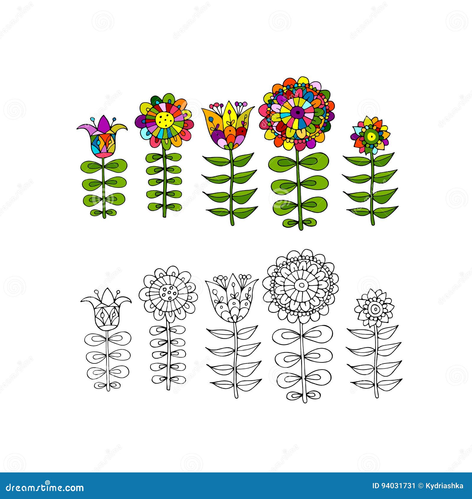 Scandinavian Folk Forest Vector Set Flowers And Floral | CartoonDealer ... Scandinavian Folk Forest Vector Set Flowers And Floral | CartoonDealer ...