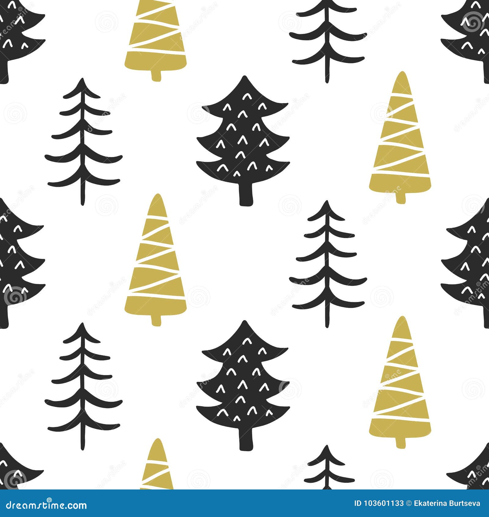Scandinavian Forest Trees Nordic Seamless Pattern Stock Vector ... Scandinavian Forest Trees Nordic Seamless Pattern Stock Vector ...