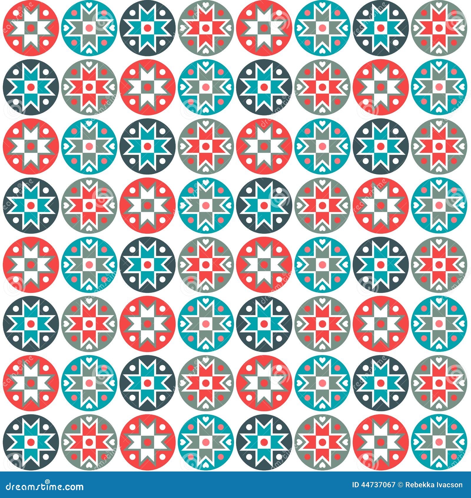 Scandinavian Geometric Pattern Background. Watercolor Hand Drawn Green ...