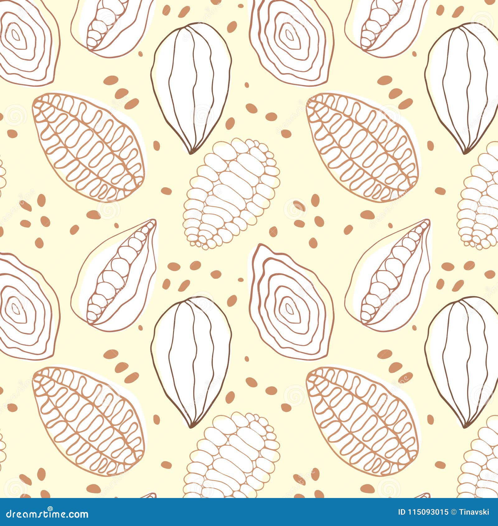 Cocoa Pattern Vector Illustration | CartoonDealer.com #46425880