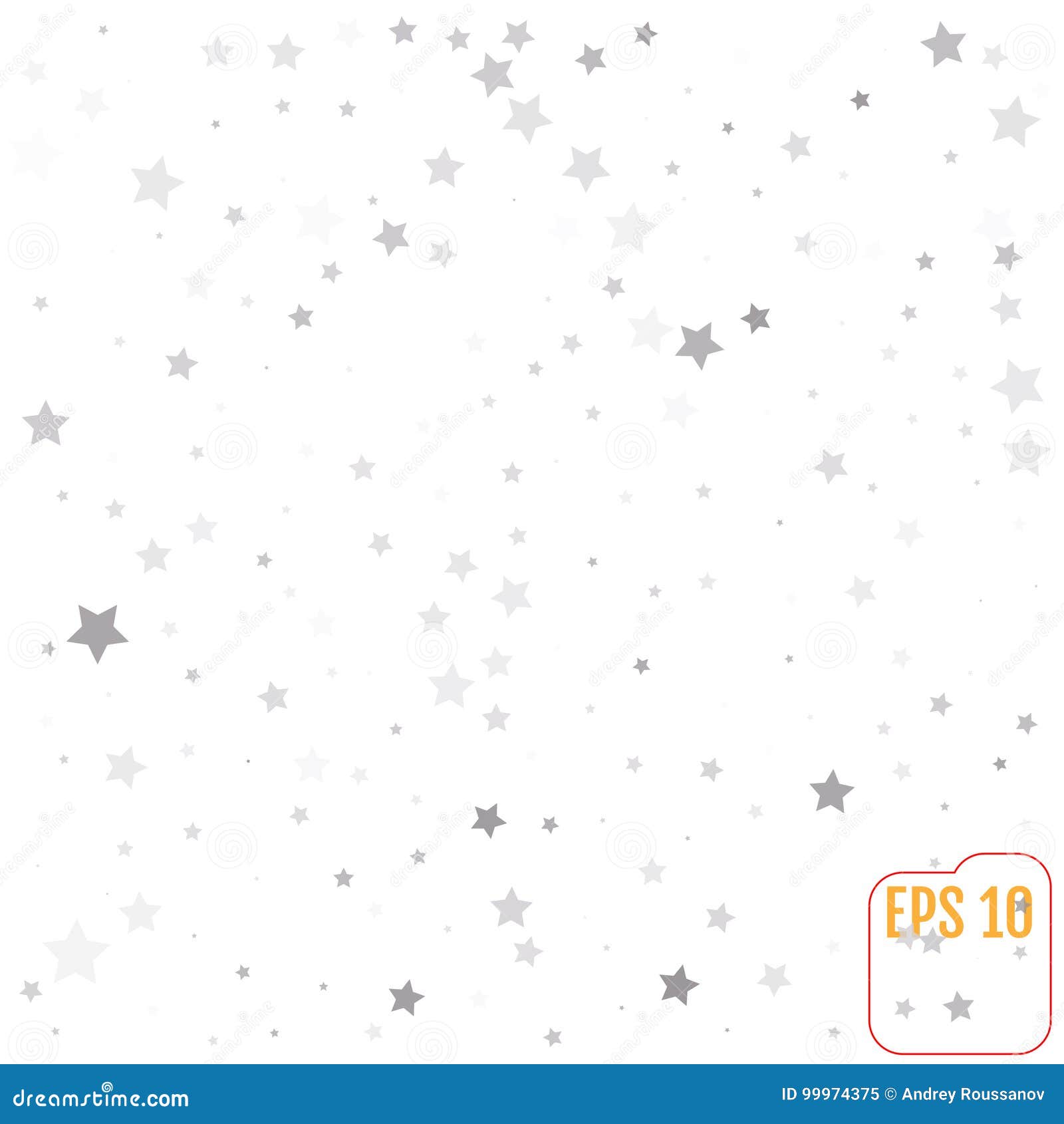 Scandinavian Pattern With Silver Stars Vector Stock Vector