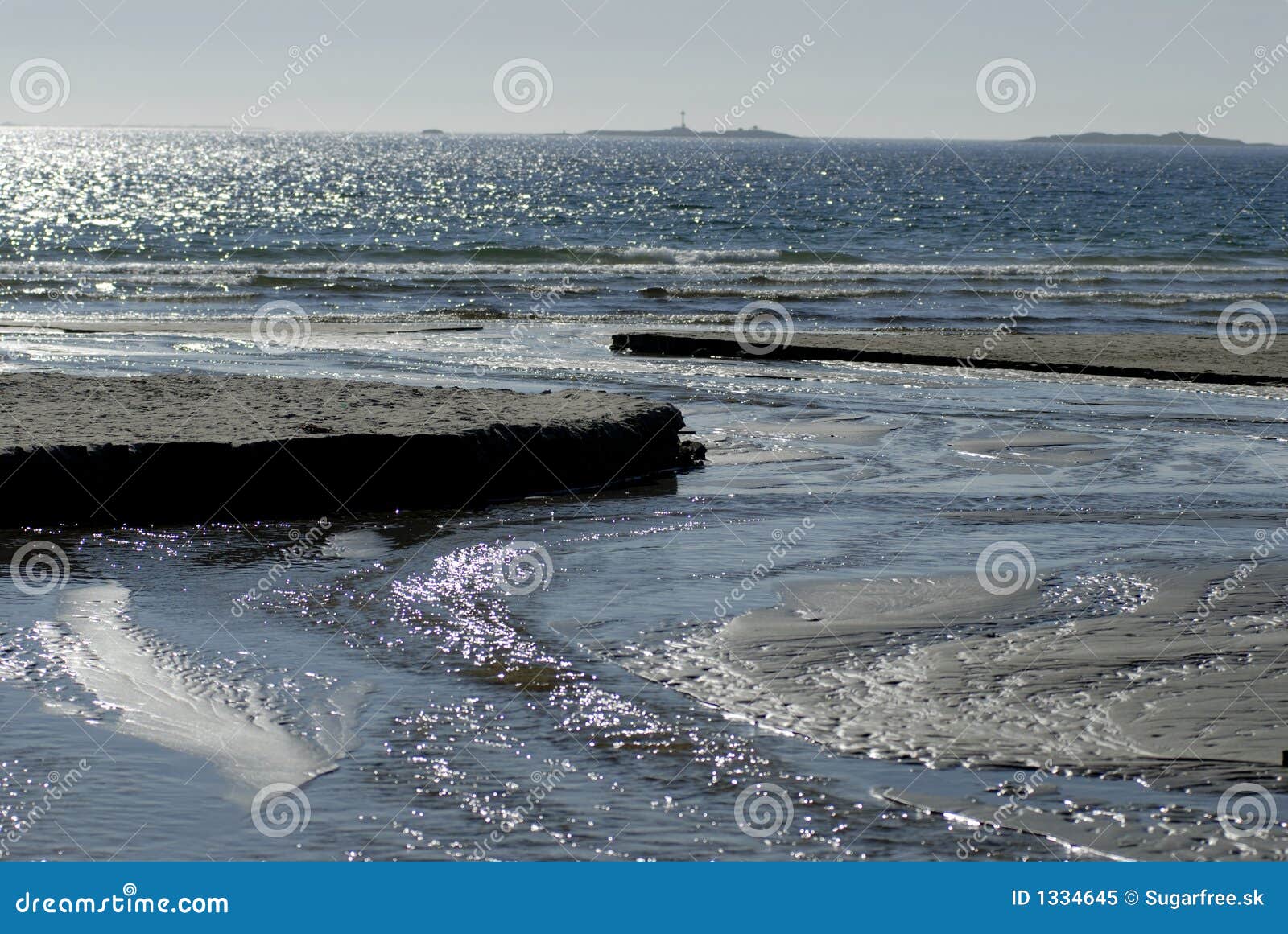 Scandinavian sand beach stock image. Image of afternoon - 1334645