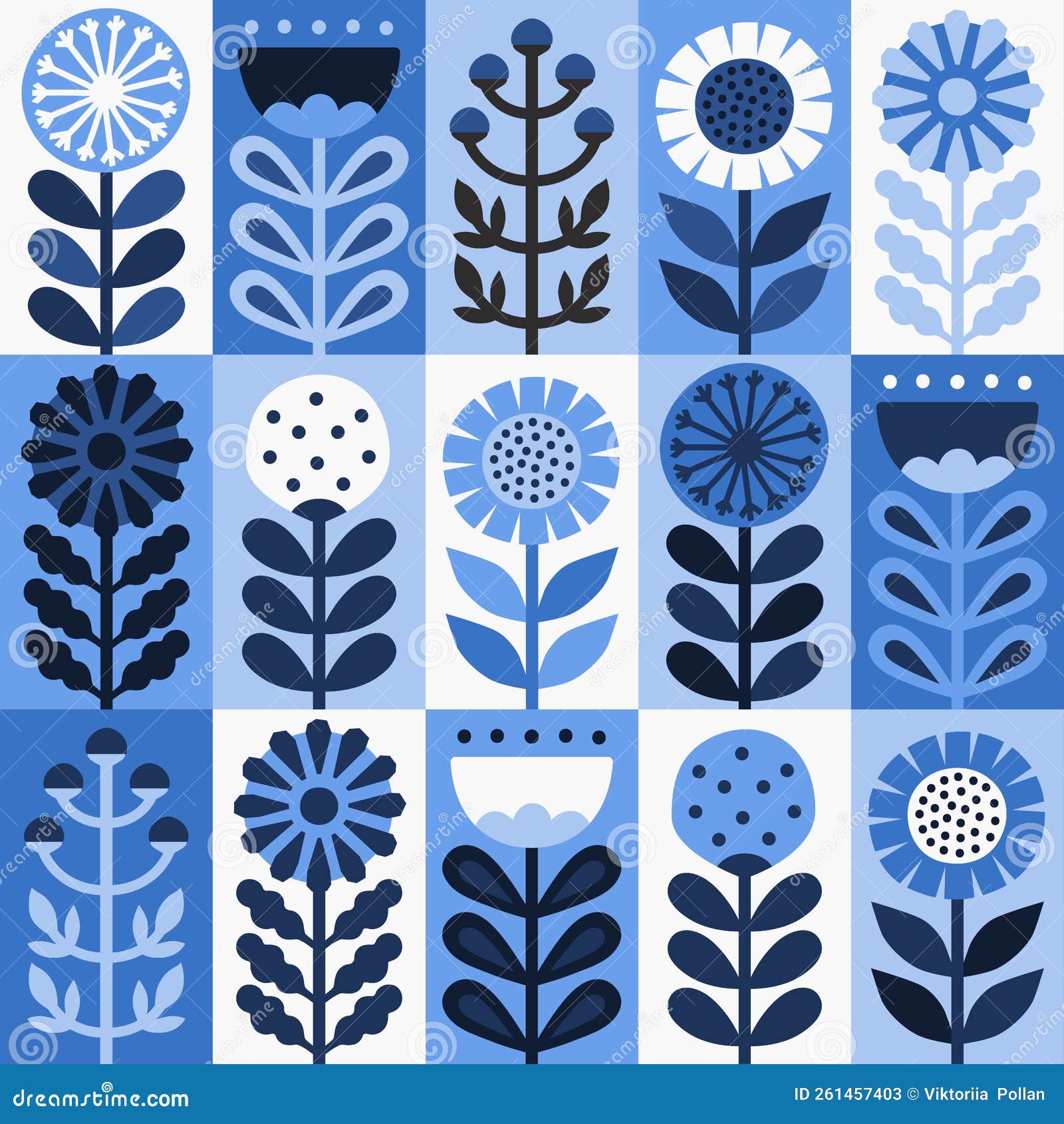 Floral Rectangular Frame. Fairy Tale Style Decorative Border. Vertical ...