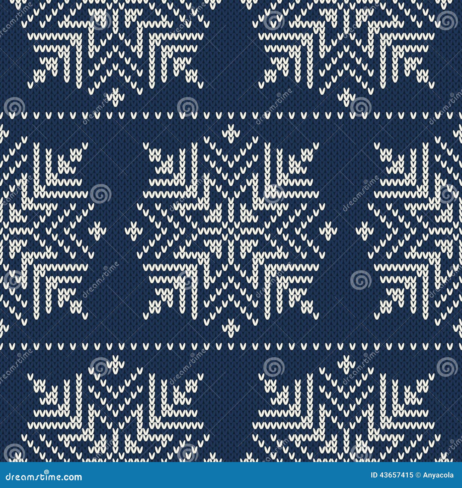 Scandinavian Style Seamless Knitted Pattern with S Stock Vector ...