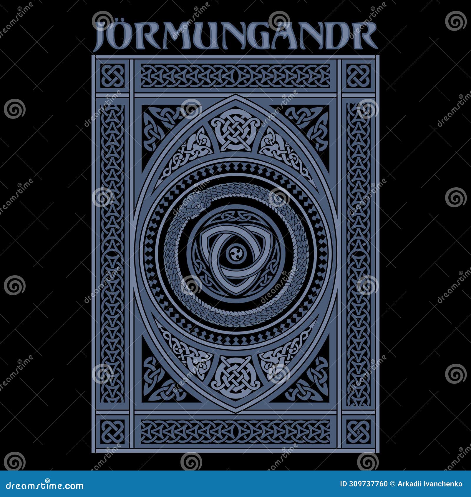 Ouroboros Snake In A Shape Of Infinity Symbol, Endless Cycle Of Life ...