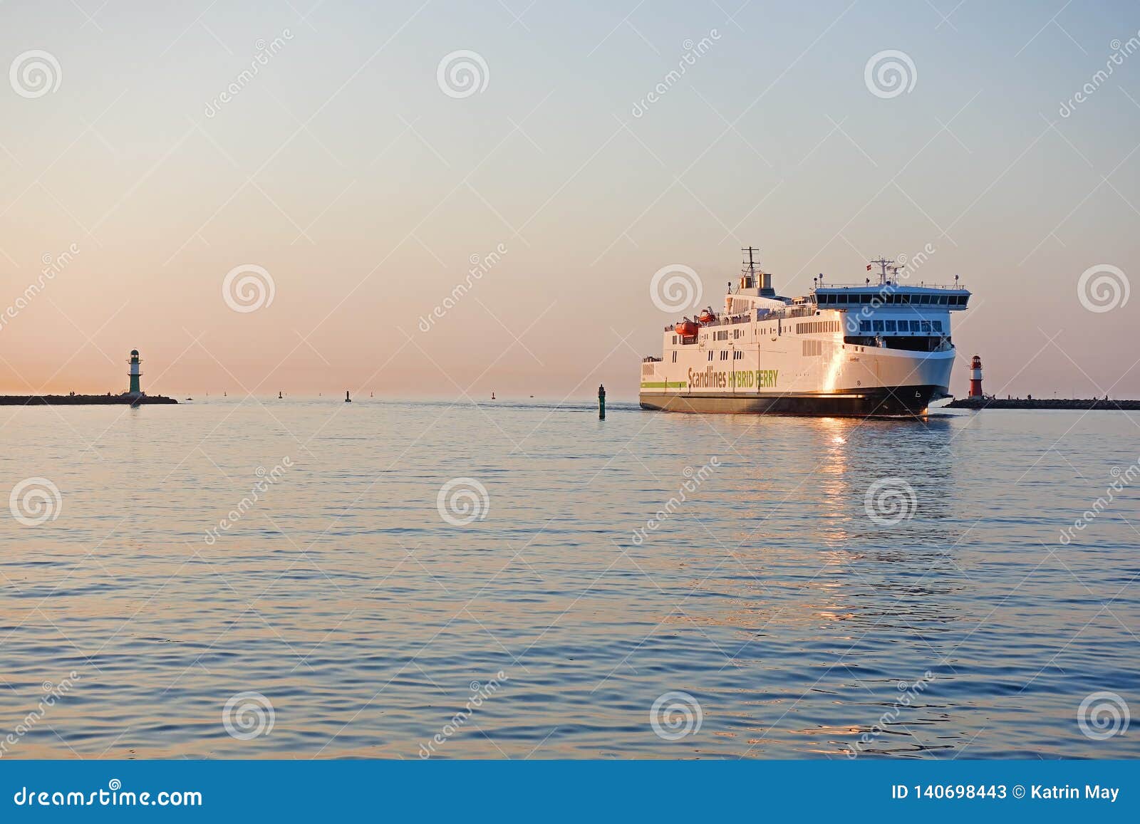 Scandlines Ferry `Berlin` at Rostock Warnemuende Editorial Stock Photo ...
