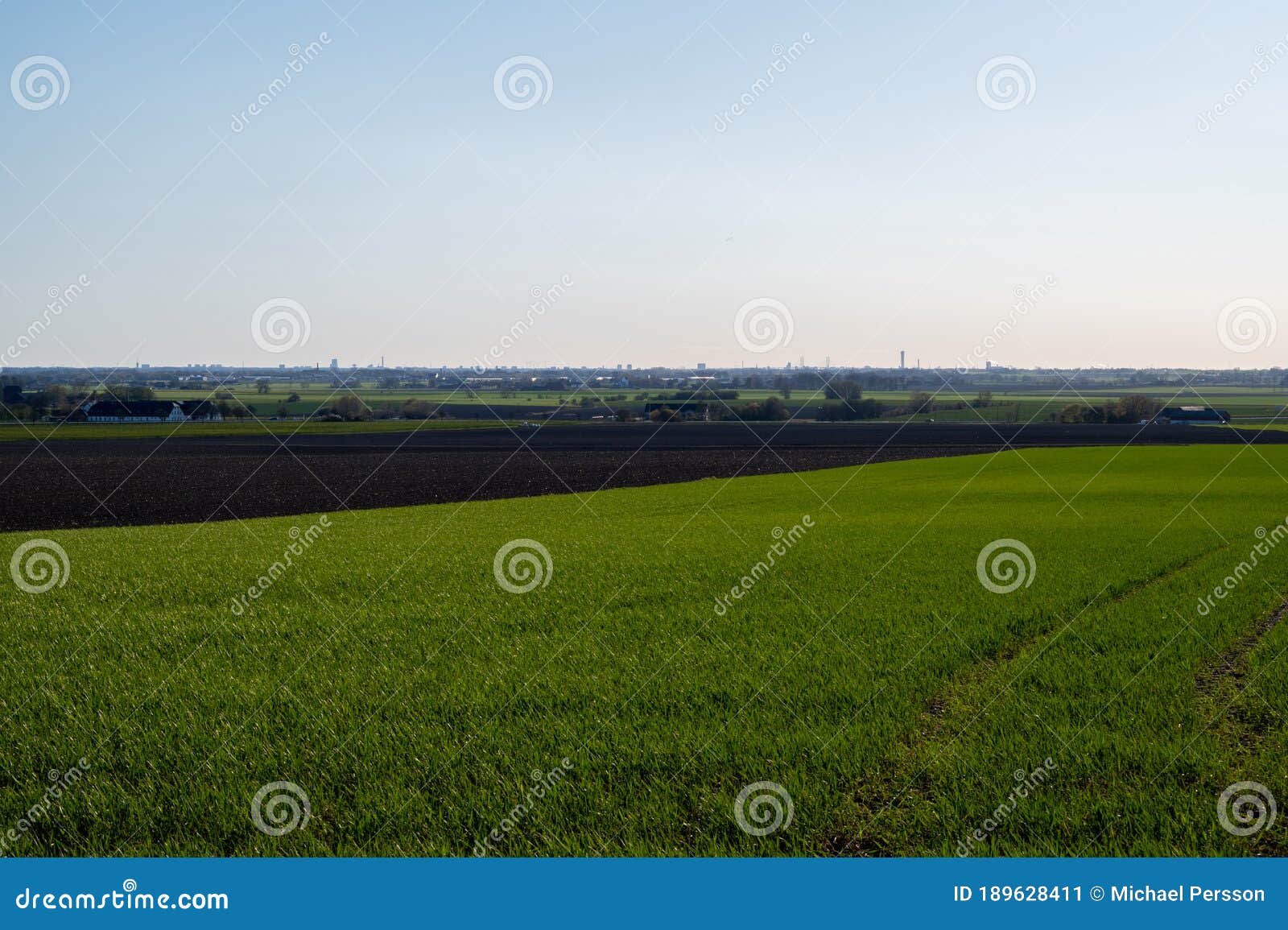Scanian Landscape in Southern Sweden during Early Spring Stock Image ...