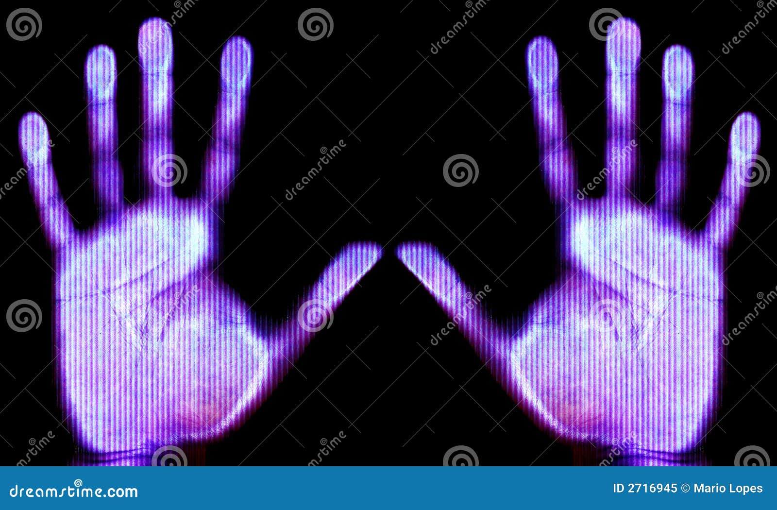 Scanned Hands Picture. Image: 2716945