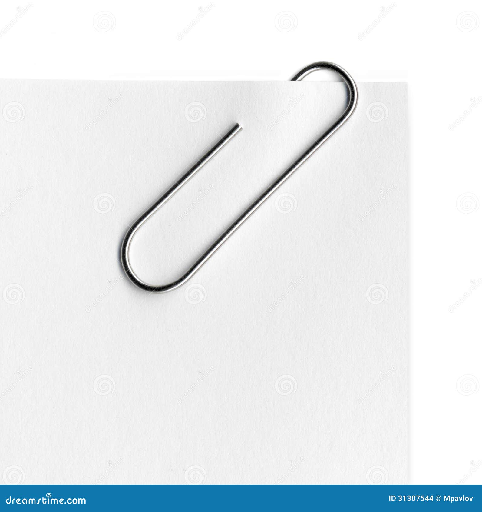 Paper Clip. Two Pink Clamps Isolated On A Silver Background. Silver ...