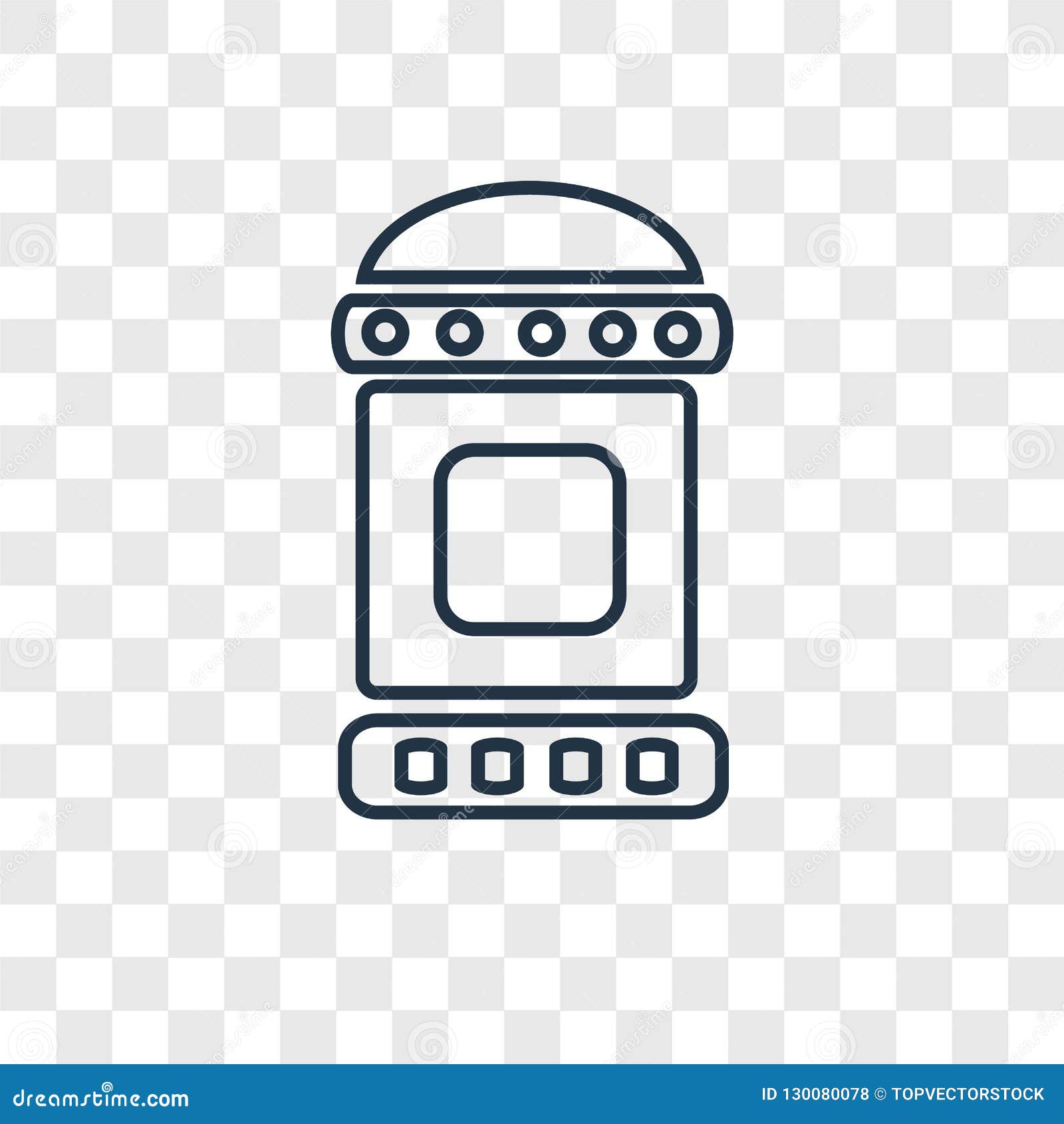 Scanner Concept Vector Linear Icon Isolated on Transparent Background ...