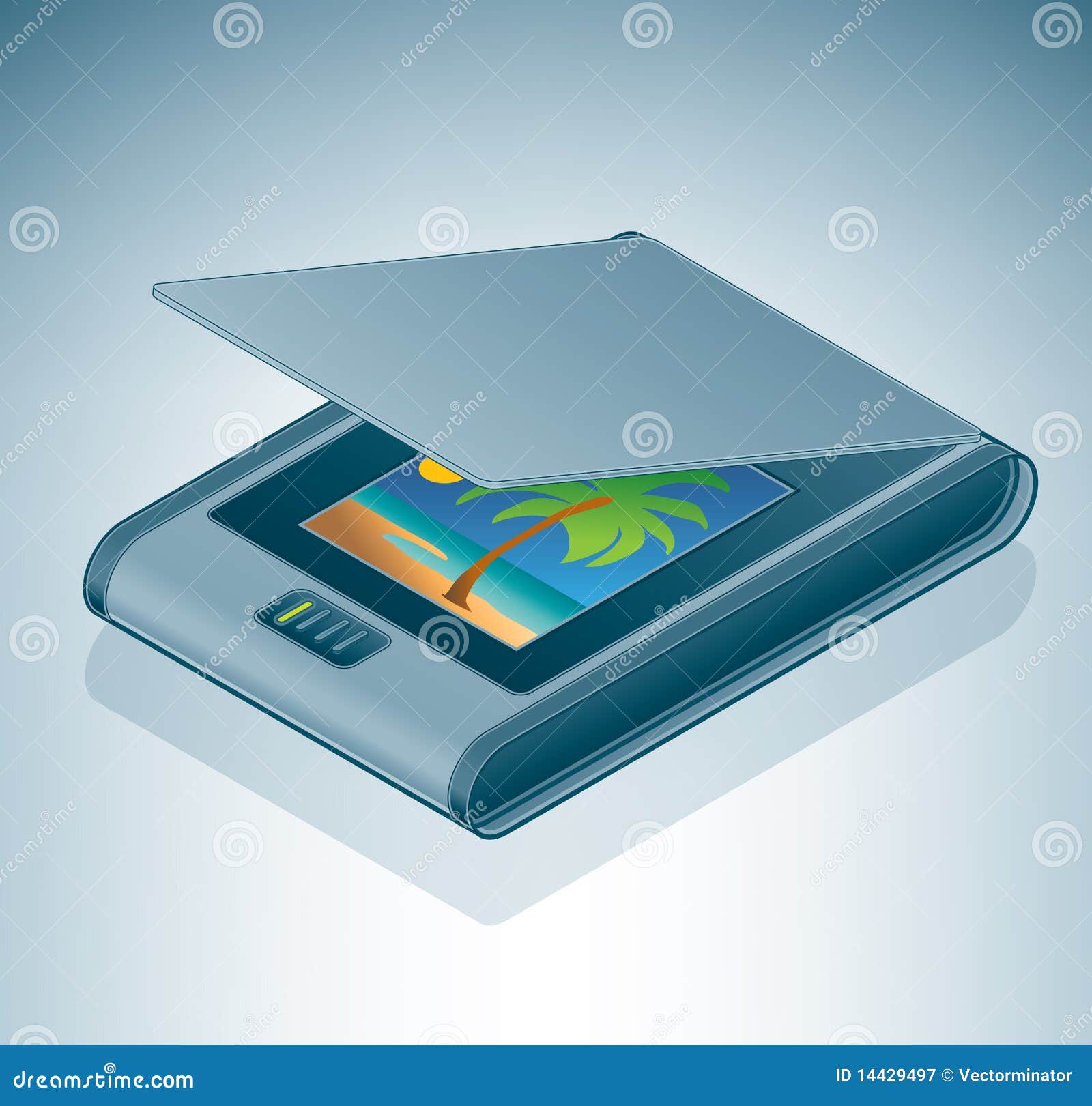 Scanner Della Foto Di Flatable Illustrazione Vettoriale - Illustrazione ...