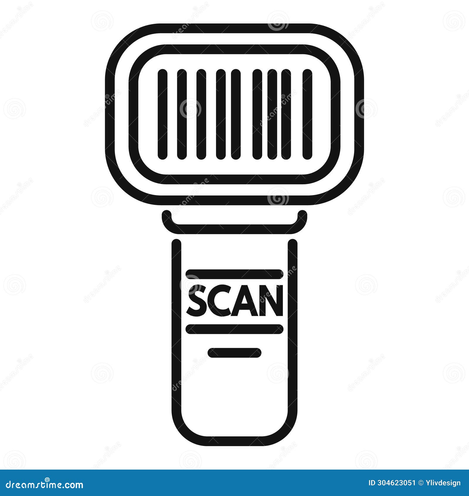 Scanner Device Icon Outline Vector. Connection Sign Scan Stock ...