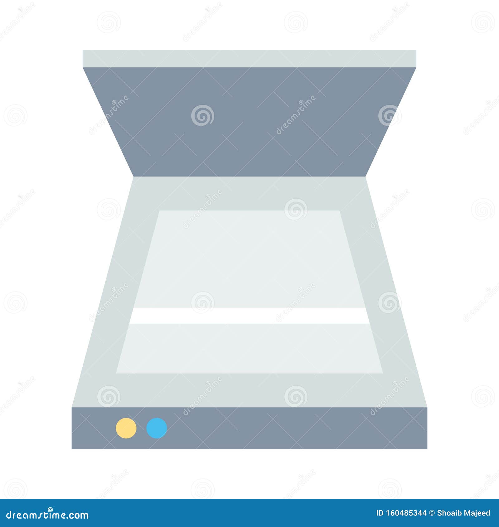 Scanner Flat Vector Icon Isolated Graphic .Style in EPS 10 Simple Flat ...