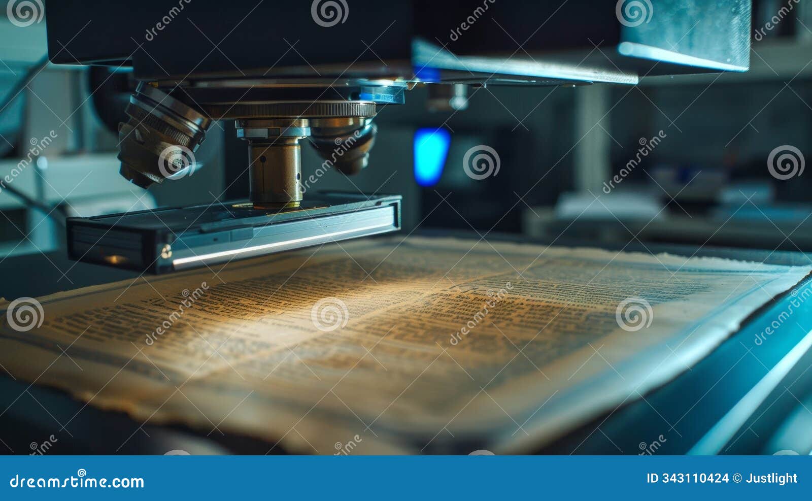 The Scanner Hums Softly As it Captures a Highresolution Image of a ...