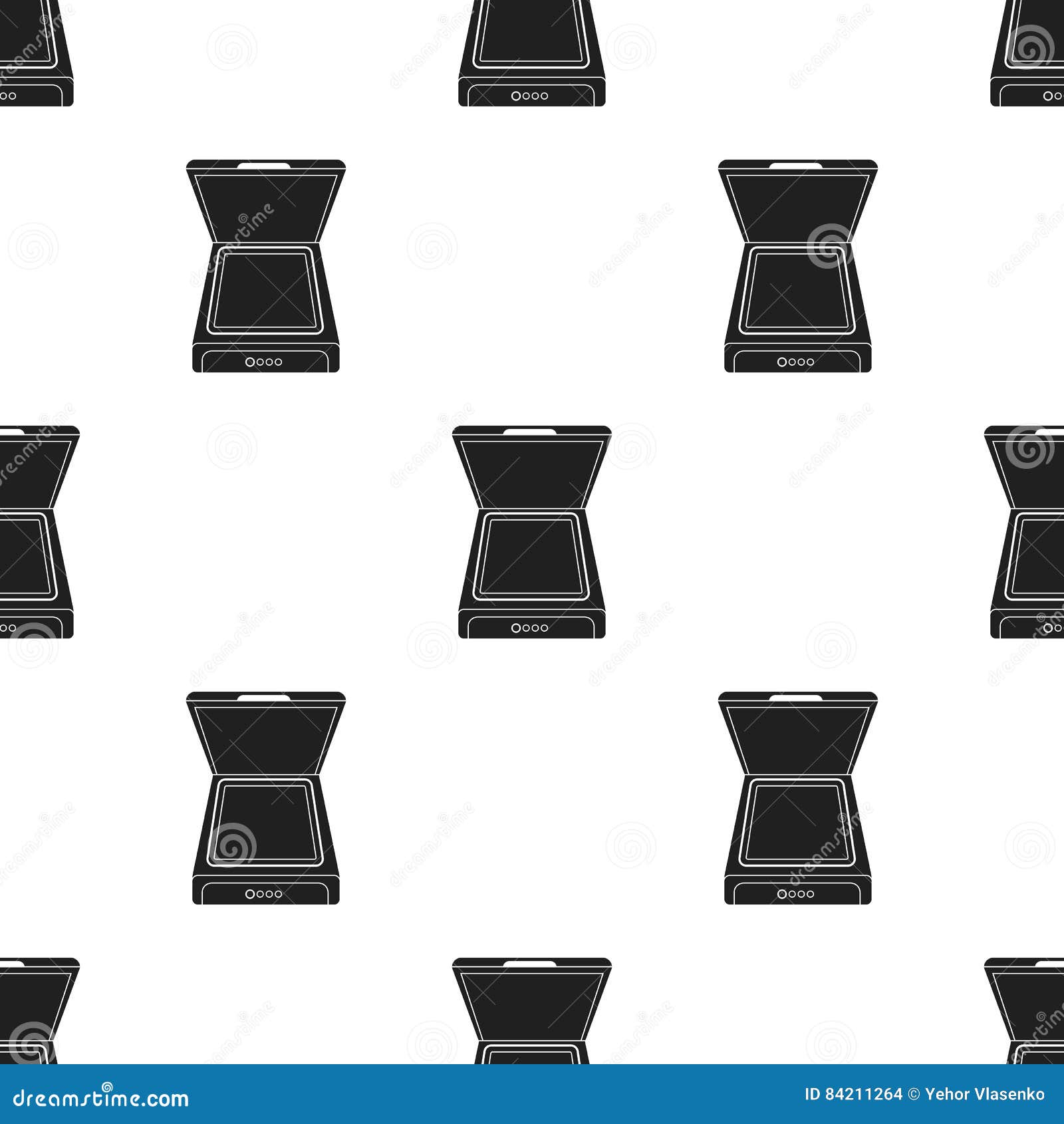 Scanner Icon in Black Style Isolated on White Background. Typography ...