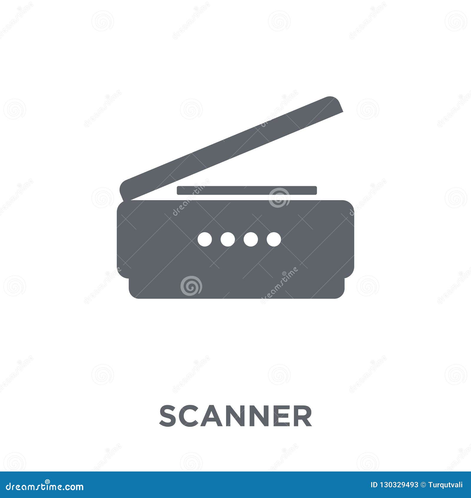 Scanner Icon from Electronic Devices Collection. Stock Vector ...