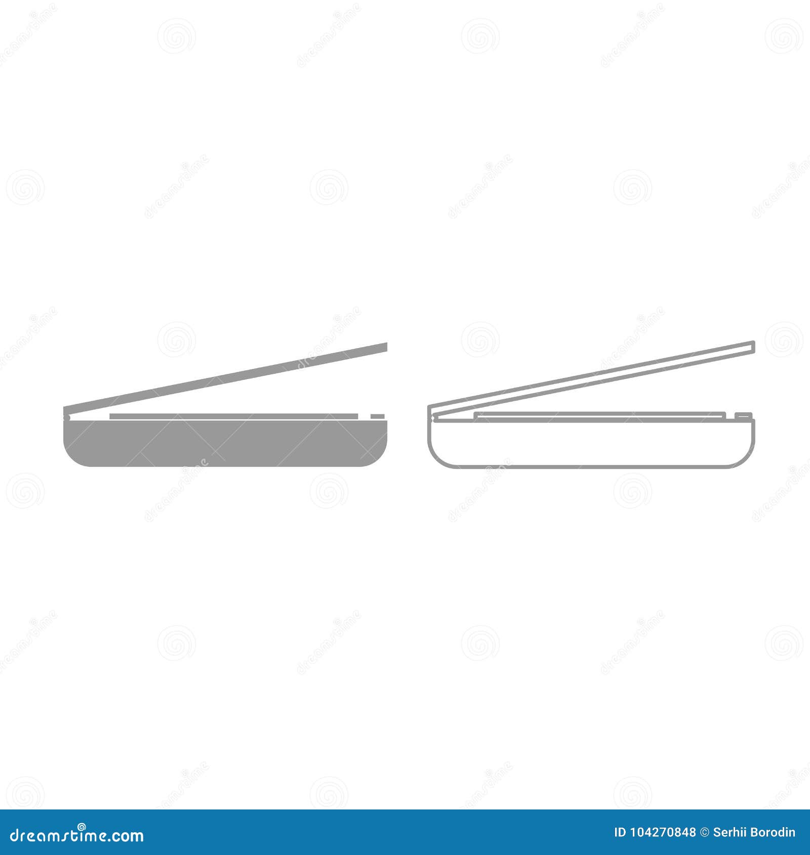 Scanner icon. Grey set . stock vector. Illustration of symbol - 104270848