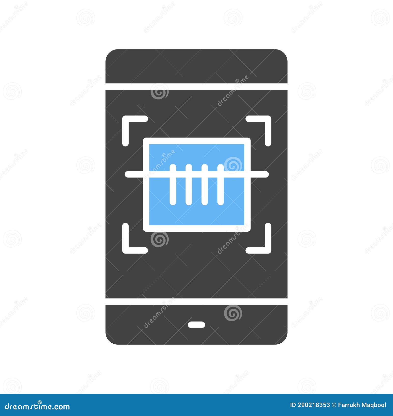 Scanner Icon Image. stock vector. Illustration of barcode - 290218353