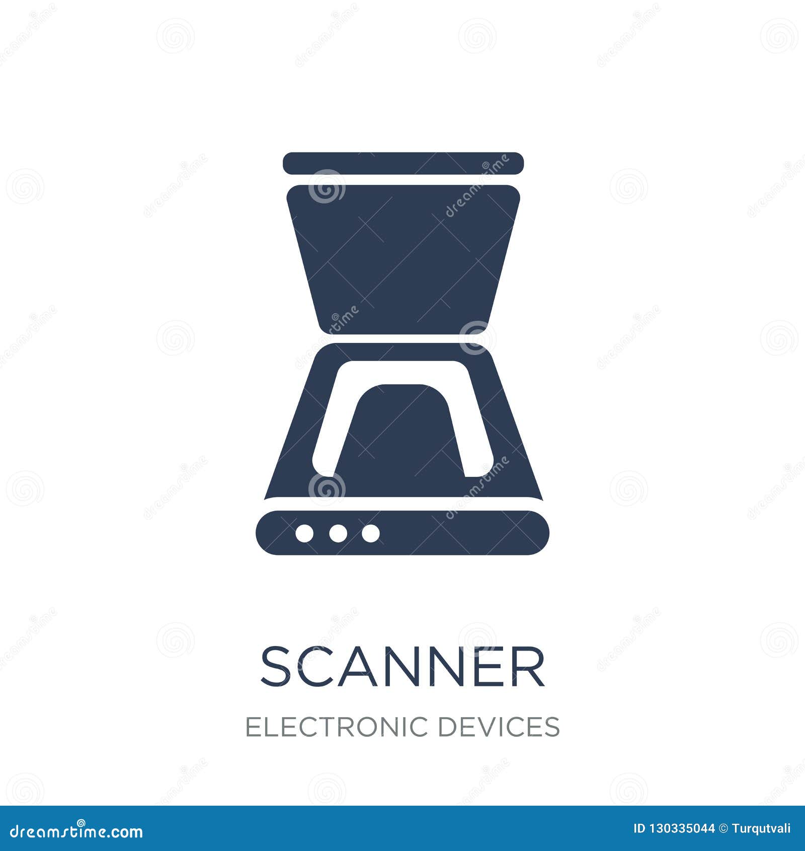 Scanner Icon. Trendy Flat Vector Scanner Icon on White Backgroun Stock ...